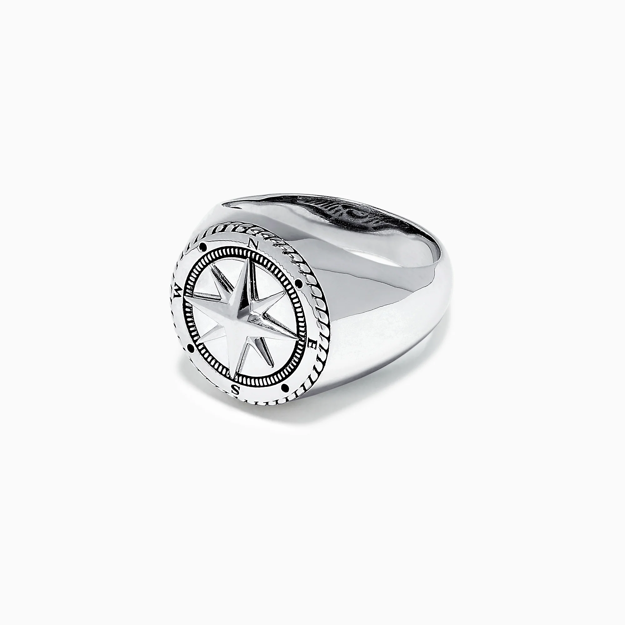 Men's Sterling Silver Compass Ring - Effy Jewelry